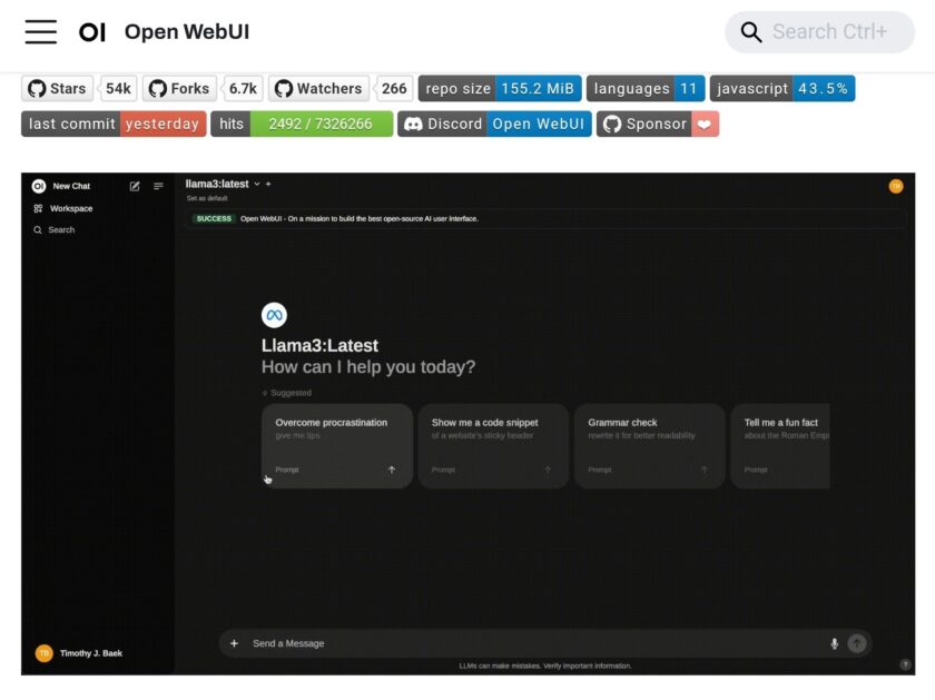 Open WebUI: การติดตั้งและใช้งาน UI สำหรับ AI แบบ Self-hosted