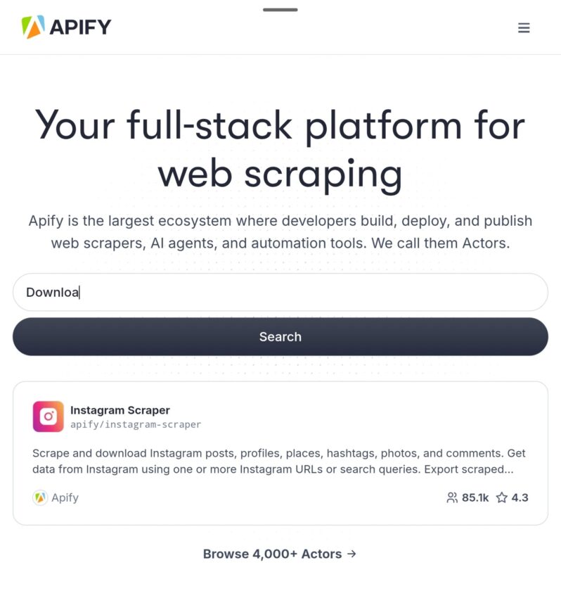 Apify: แพลตฟอร์มสุดครบสำหรับการดึงข้อมูลเว็บไซต์แบบอัตโนมัติ