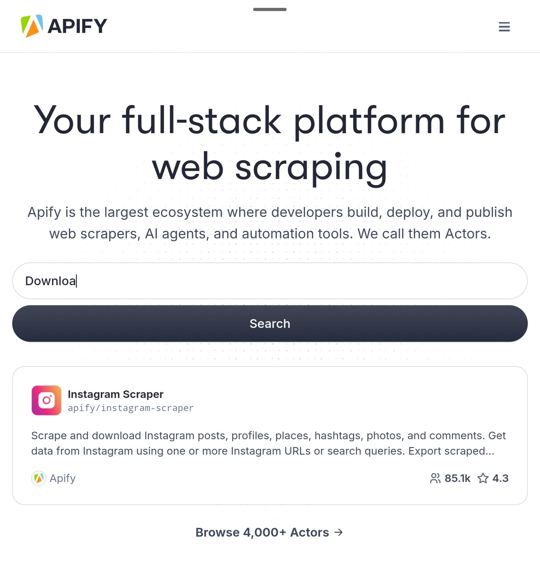 Apify: แพลตฟอร์มสุดครบสำหรับการดึงข้อมูลเว็บไซต์แบบอัตโนมัติ