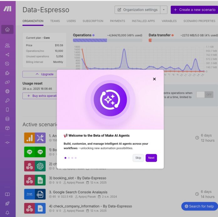 Make AI Agents: ปฏิวัติระบบอัตโนมัติด้วย Make.com