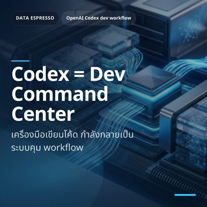 Codex ไม่ได้เป็นแค่ AI เขียนโค้ด แต่ OpenAI กำลังดันให้มันเป็น command ...